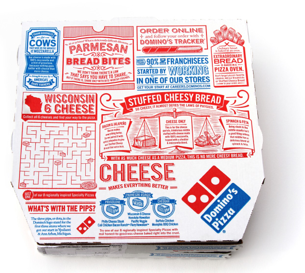 Dominos Pizza Box Art