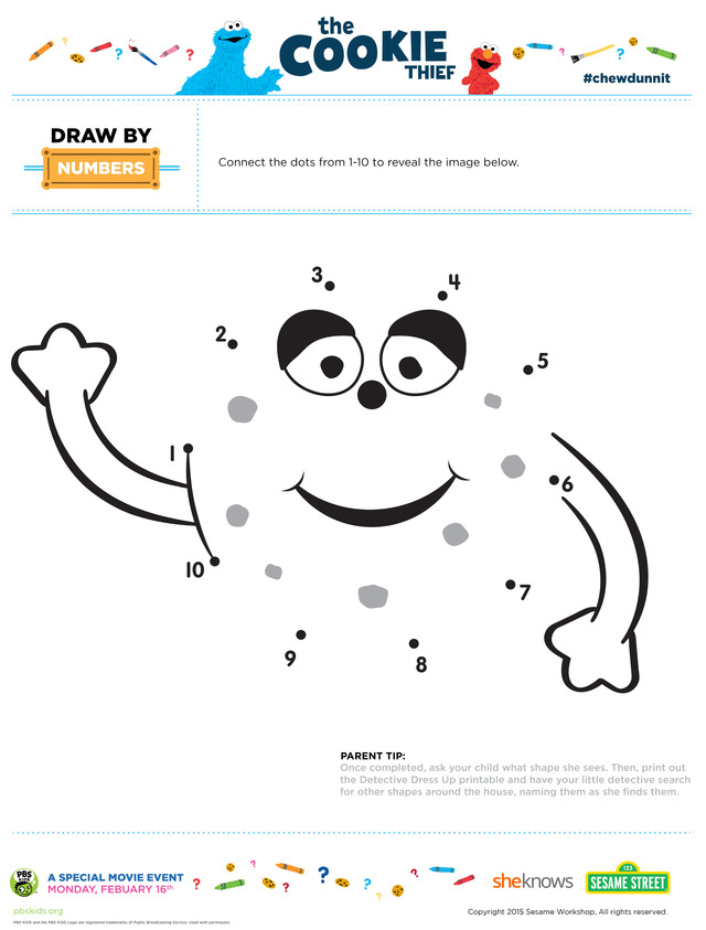 Draw By Numbers Printable