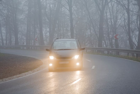 How to drive in fog