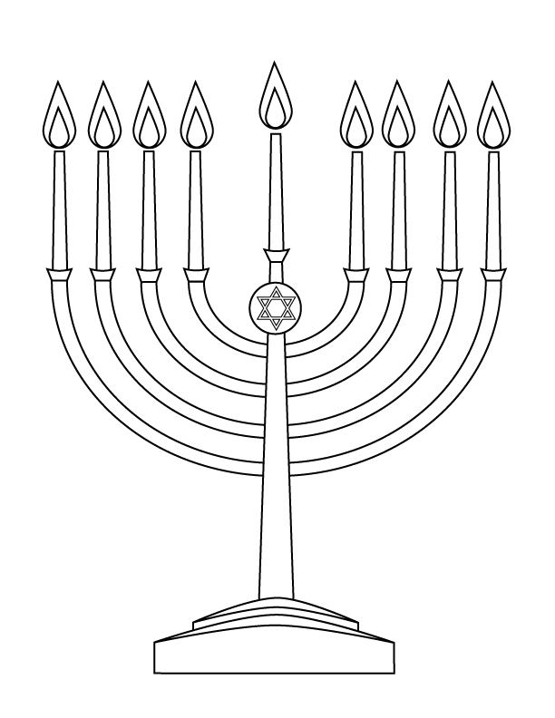 Slashcasual Menorah Template