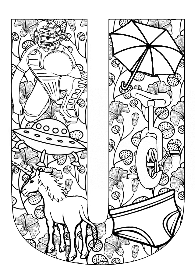 Things That Start With U Free Printable Coloring Pages Things That Start With U Free Printable Coloring Pages